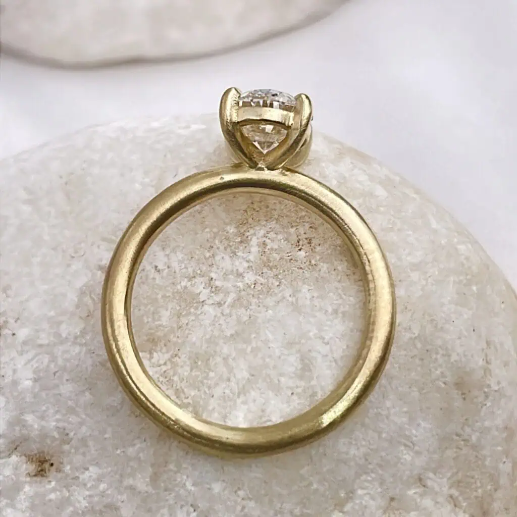 1 Carat Oval Diamond Engagement Ring | Ariel Jewelry 1